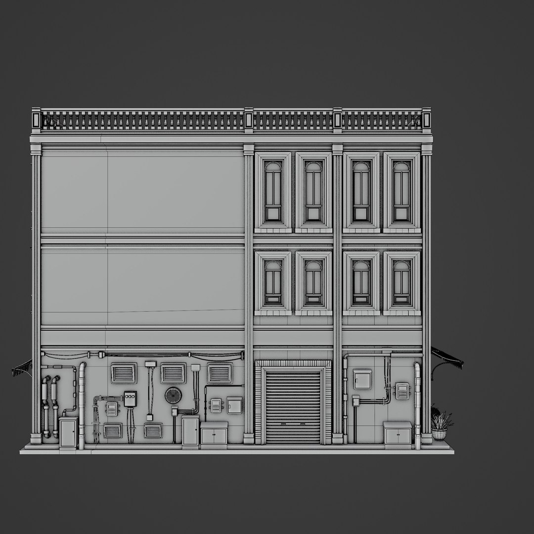 URBAN OLD BUILDING HORROR 8 3D Model - TurboSquid 2220598