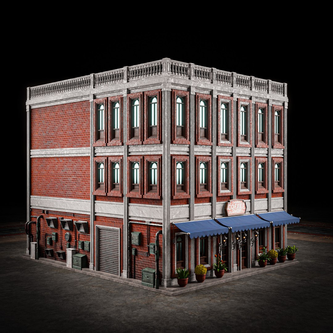 URBAN OLD BUILDING HORROR 8 3D Model - TurboSquid 2220598