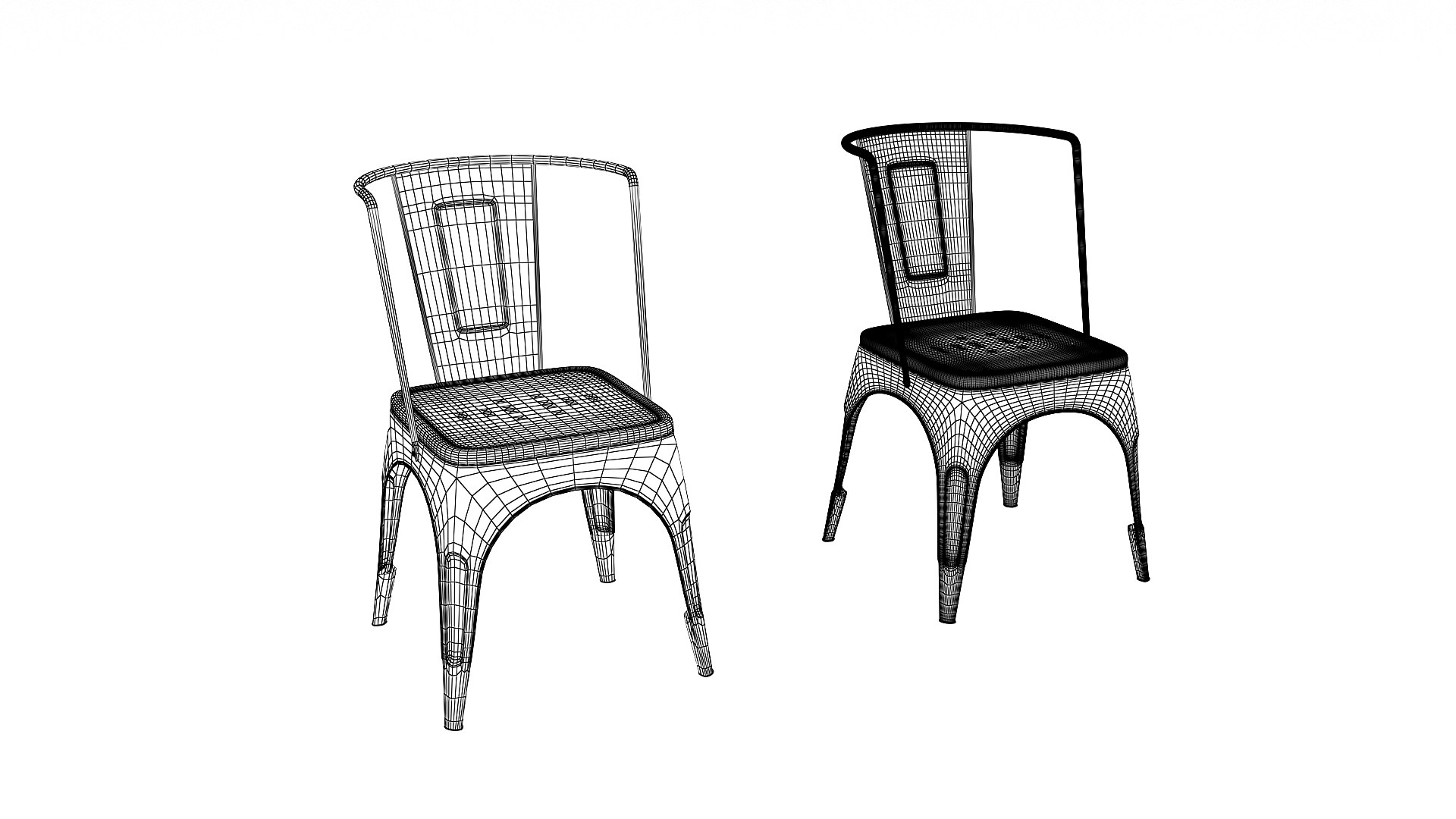 Cafe Chair Model - TurboSquid 1891524