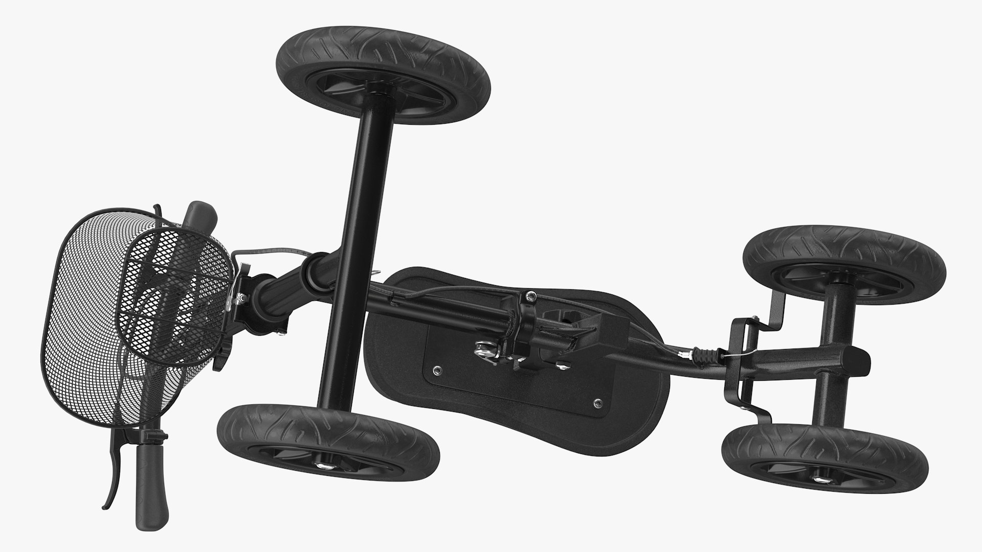 3D Black Knee Scooter Rigged For Maya Model - TurboSquid 2095460