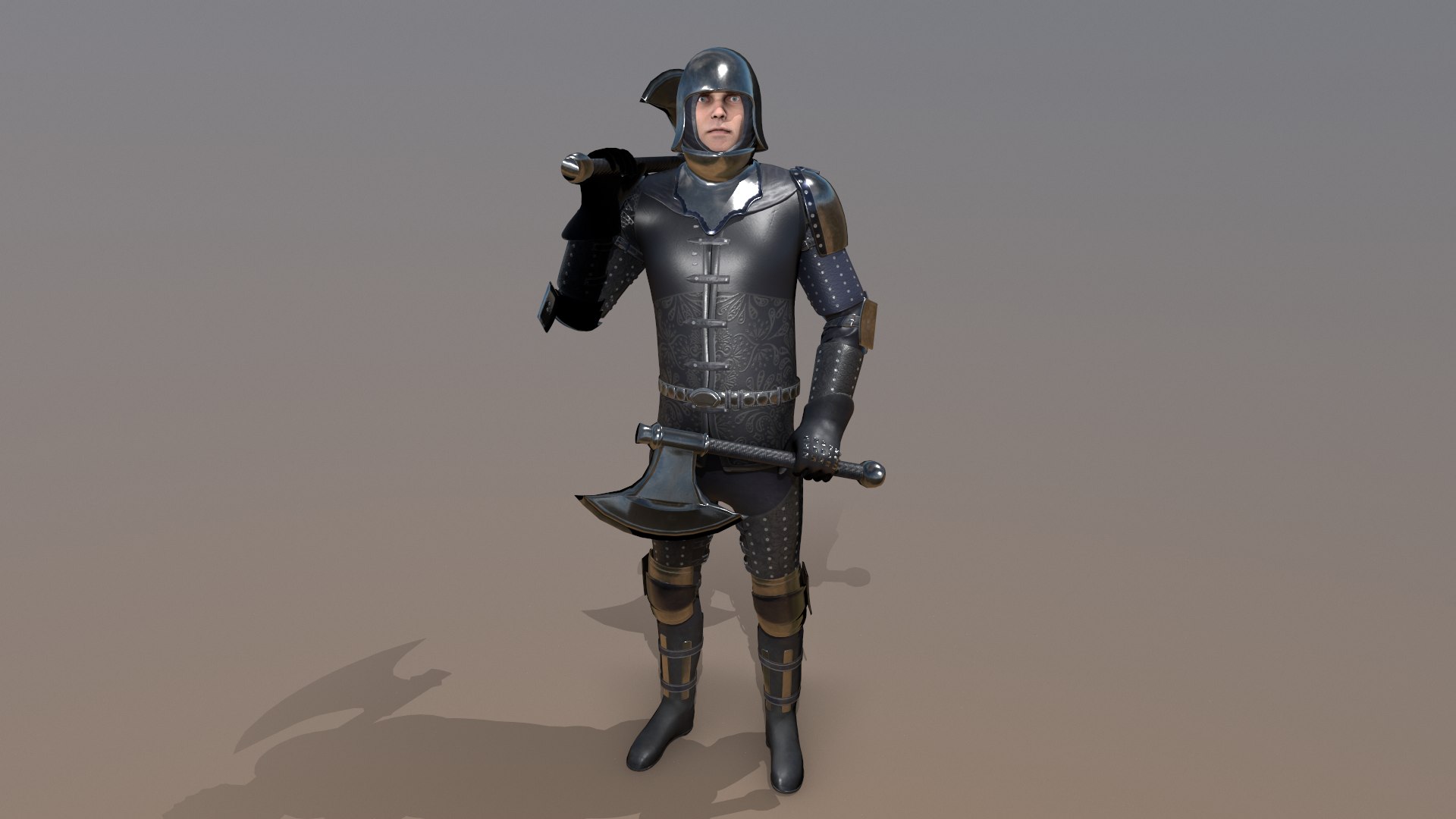 Knight male character 3D model - TurboSquid 1666588
