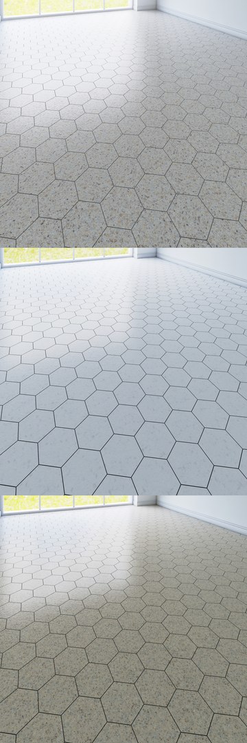 Free Max Model Hexagon Tile 3