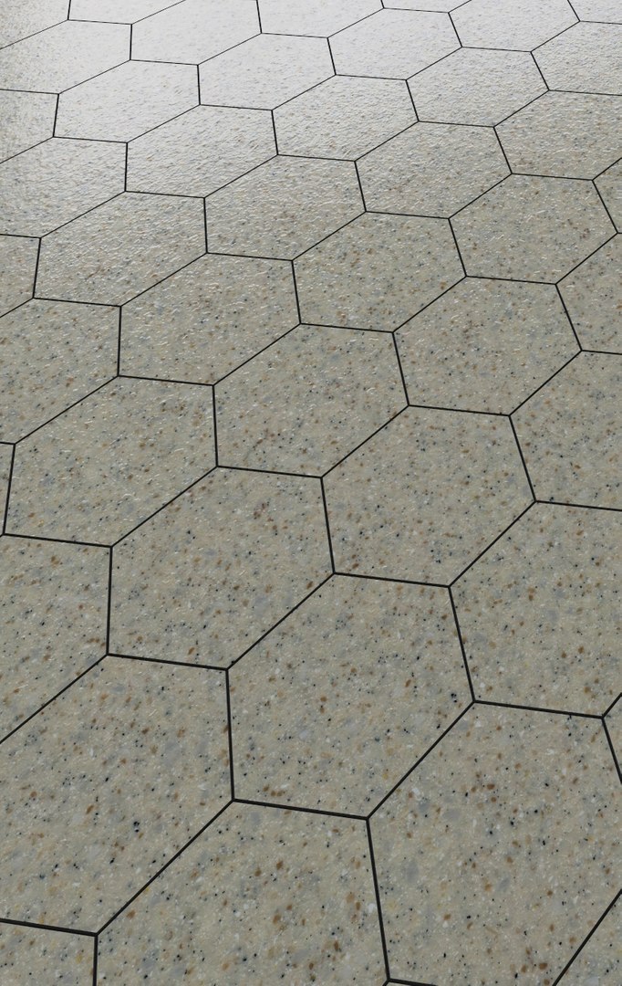 Free Max Model Hexagon Tile 3