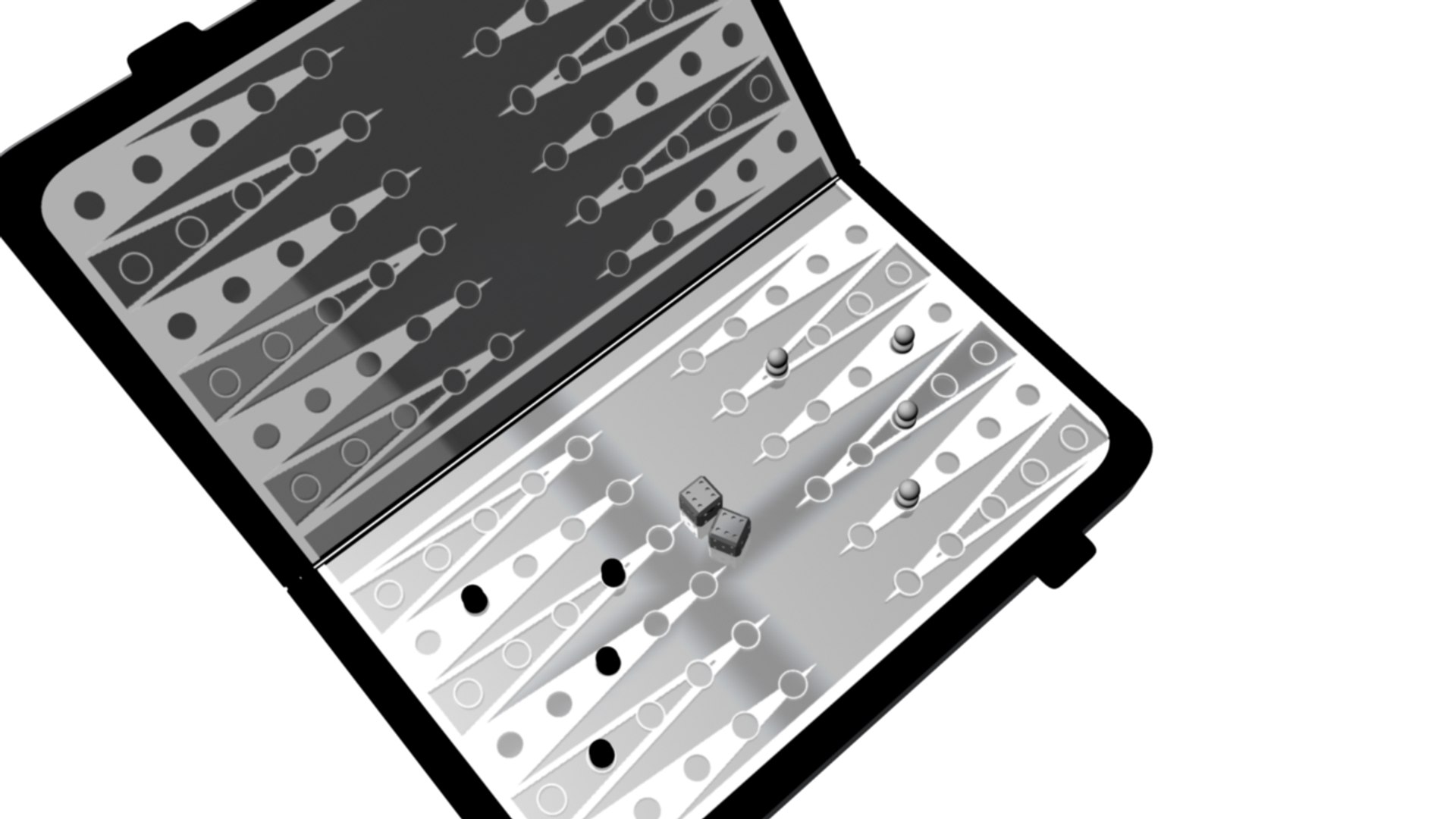 Backgammon Metal Obj