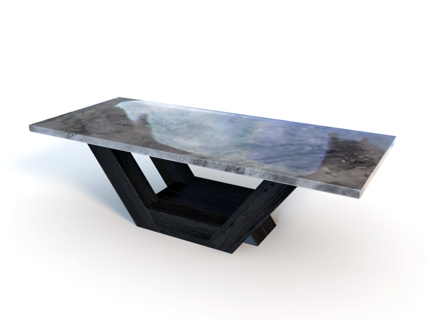 3D Model Concrete Table Stone Marble - TurboSquid 1509777