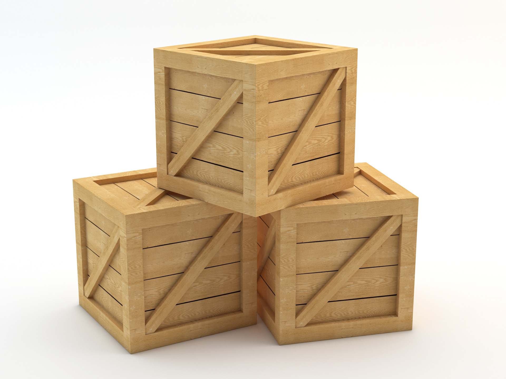 industrial crate box 3d model