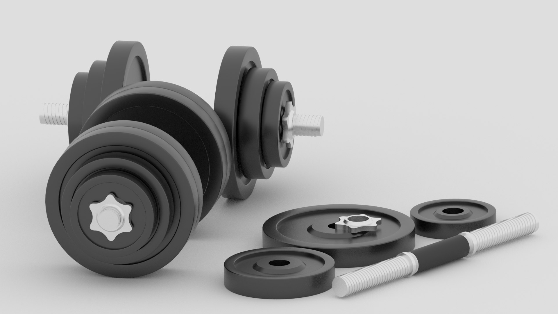 Gym Dumbbell 3D Model - TurboSquid 2423957