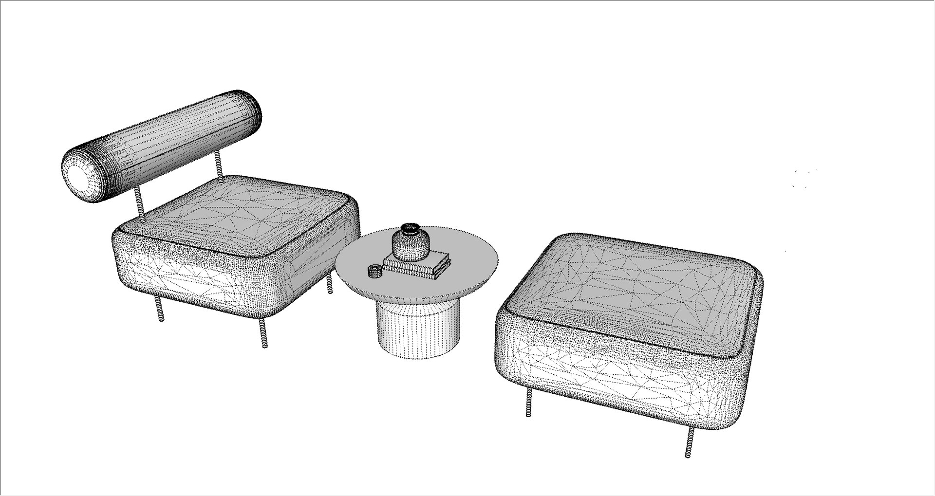 3D Model Side Stools And Coffee Tables - TurboSquid 2033061