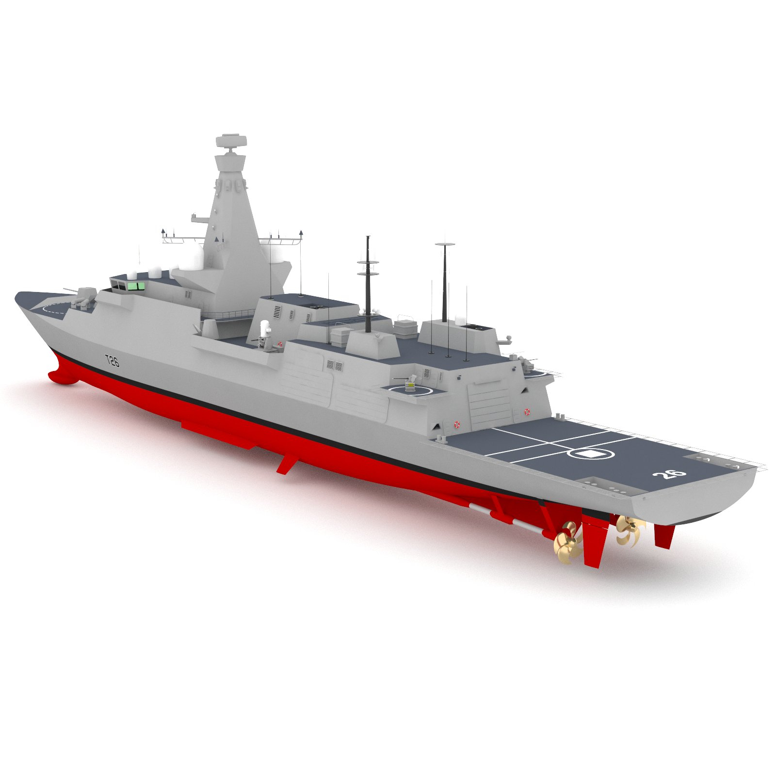 Typ fregaty 26 Model 3D - TurboSquid 822194