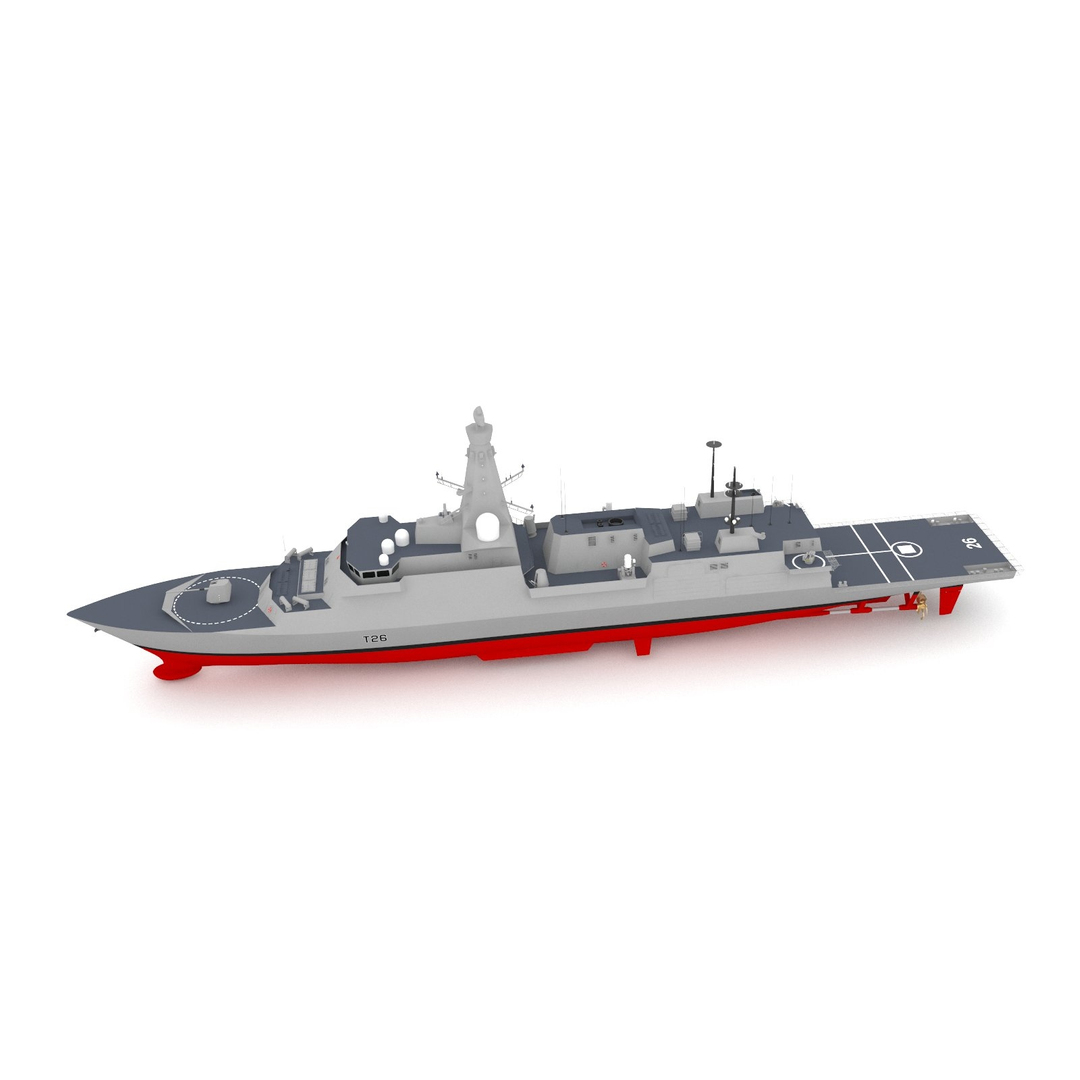 3d Uk Type 26 Frigate