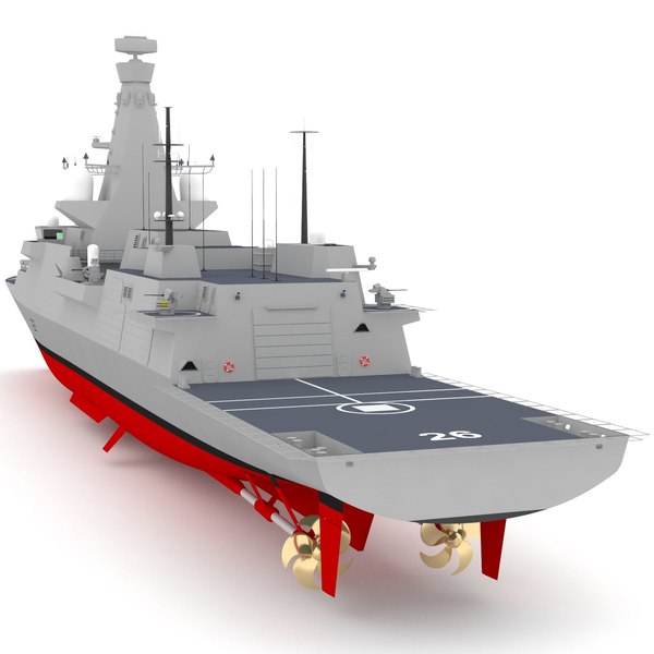3d uk type 26 frigate