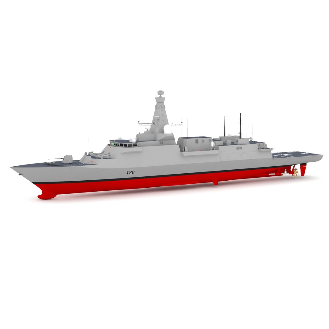 3d Uk Type 26 Frigate