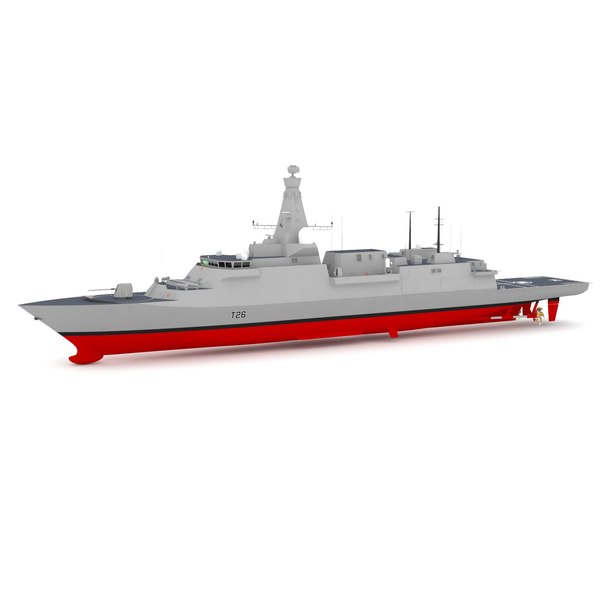 3d uk type 26 frigate