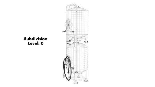 Beer fermentation tank 3D model - TurboSquid 1474300