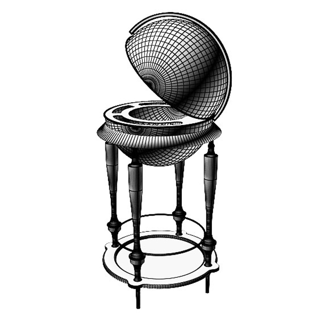 Equator Globe Bar 3D Model - TurboSquid 1152387