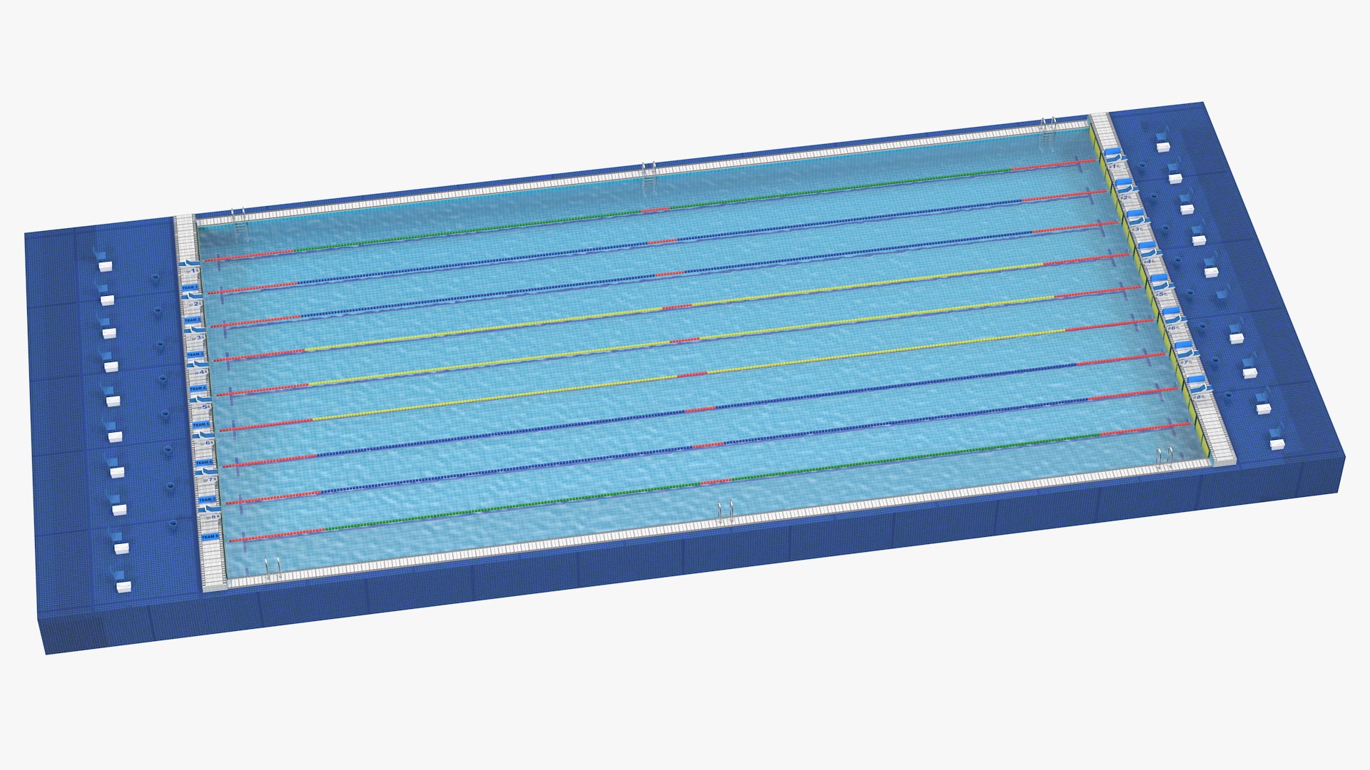 Competition pool model - TurboSquid 1511488