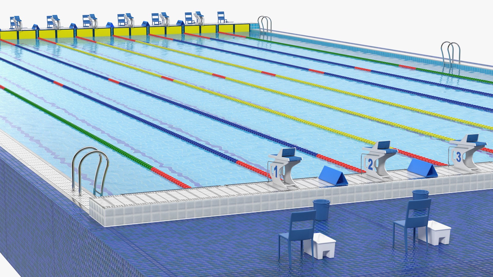 Competition pool model - TurboSquid 1511488