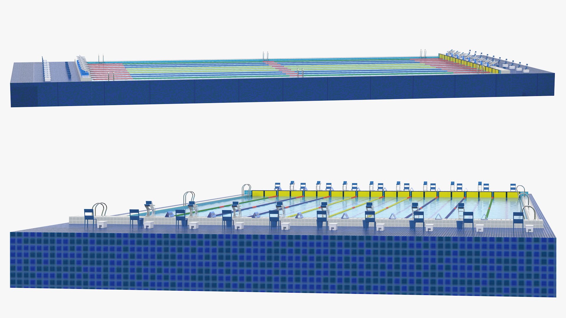 Competition pool model - TurboSquid 1511488