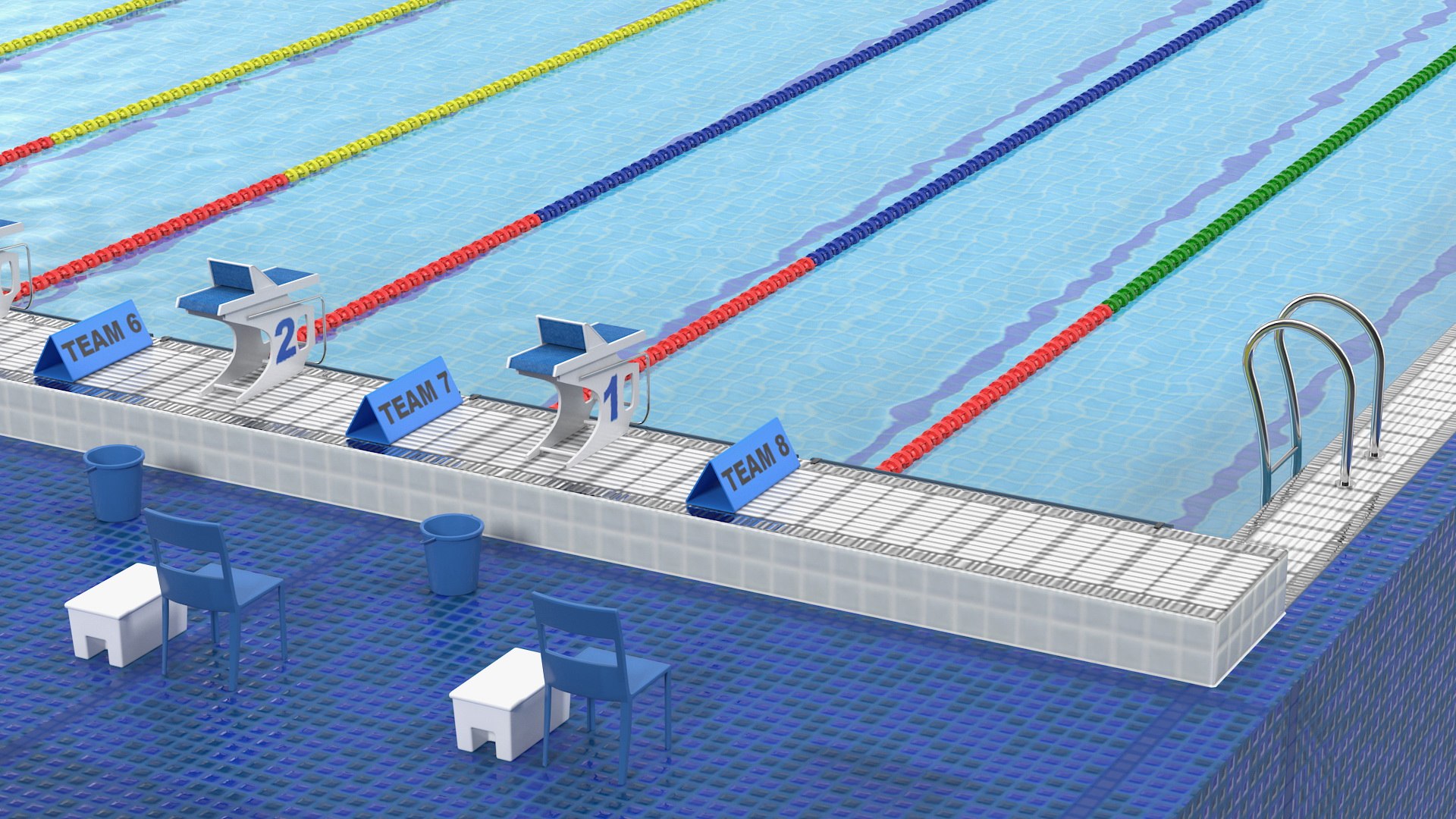 Competition pool model - TurboSquid 1511488