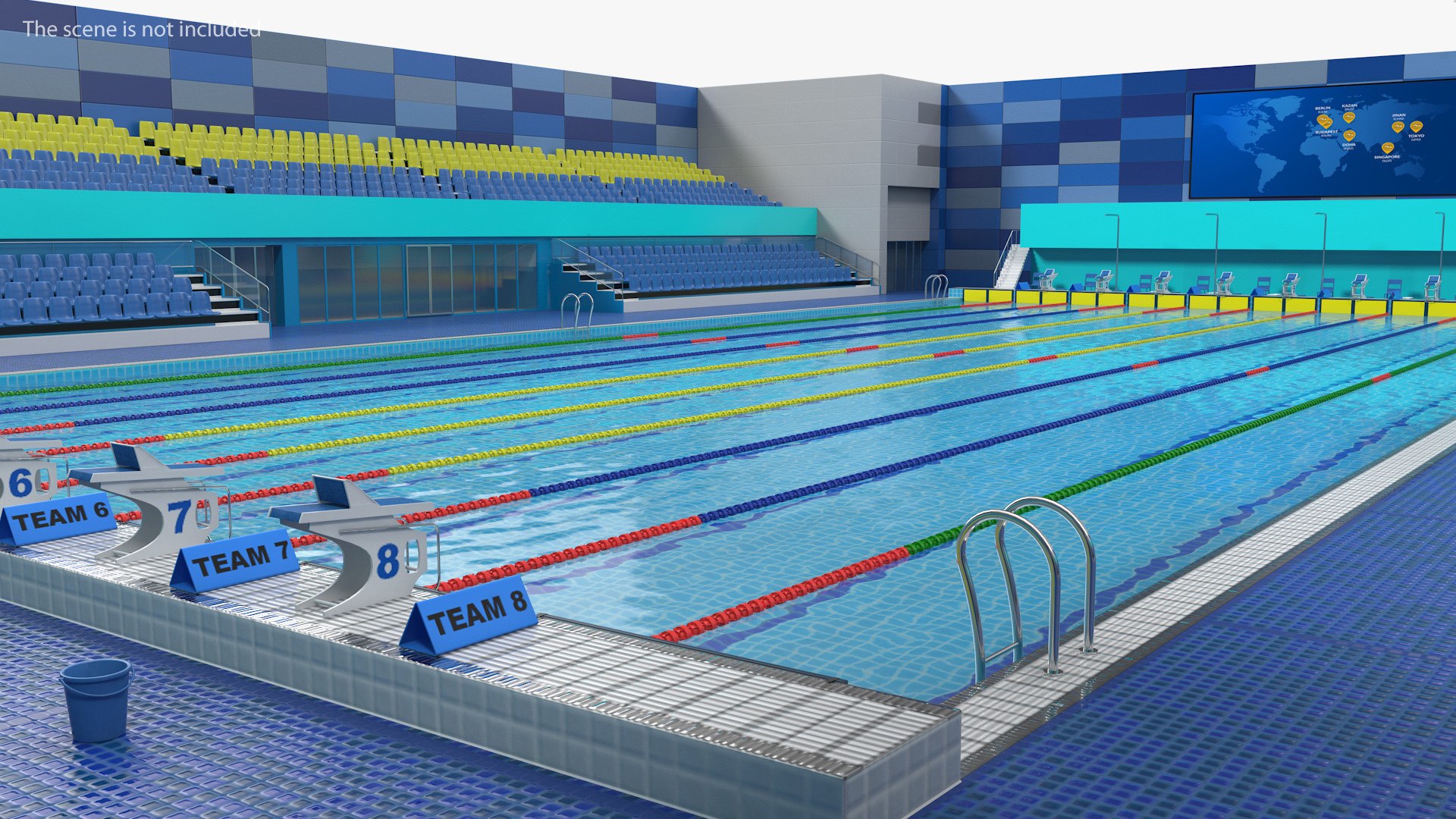 Competition pool model - TurboSquid 1511488