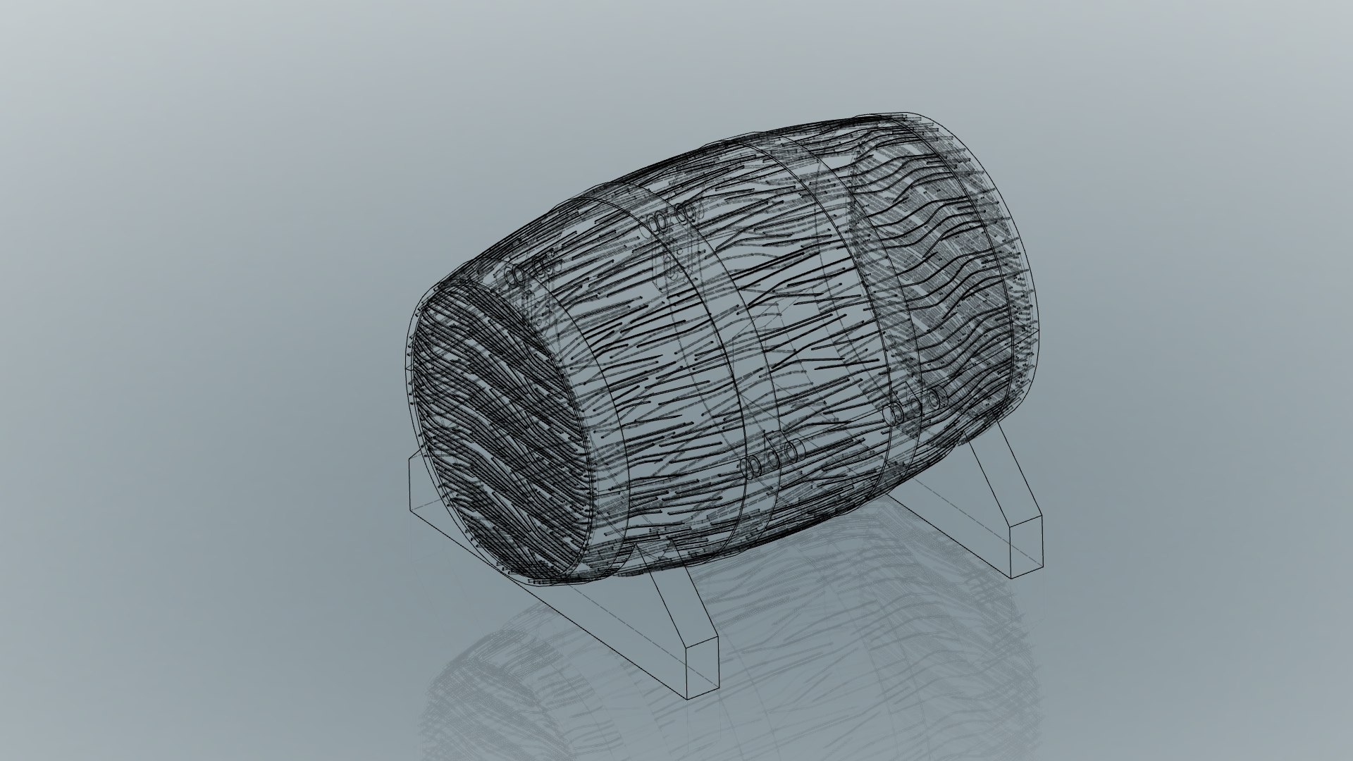 3D Oaken Barrel Chest - Hinged - Locking Hasps - TurboSquid 2240158