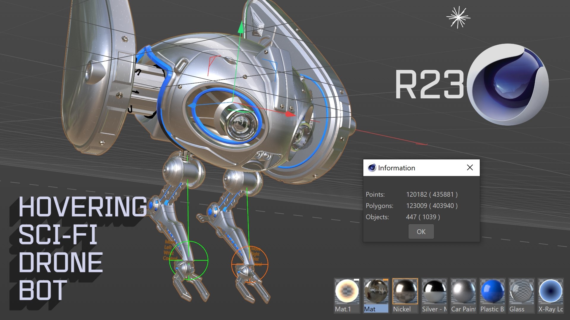 3D Hovering SciFi Drone Bot - TurboSquid 1997187