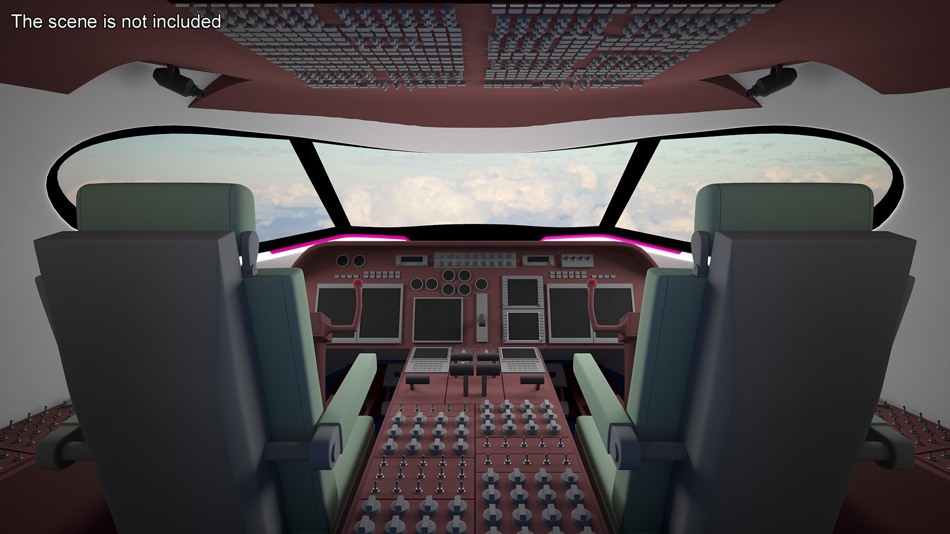 Concept Modern Aircraft Turboprop 3D Model - TurboSquid 2279706