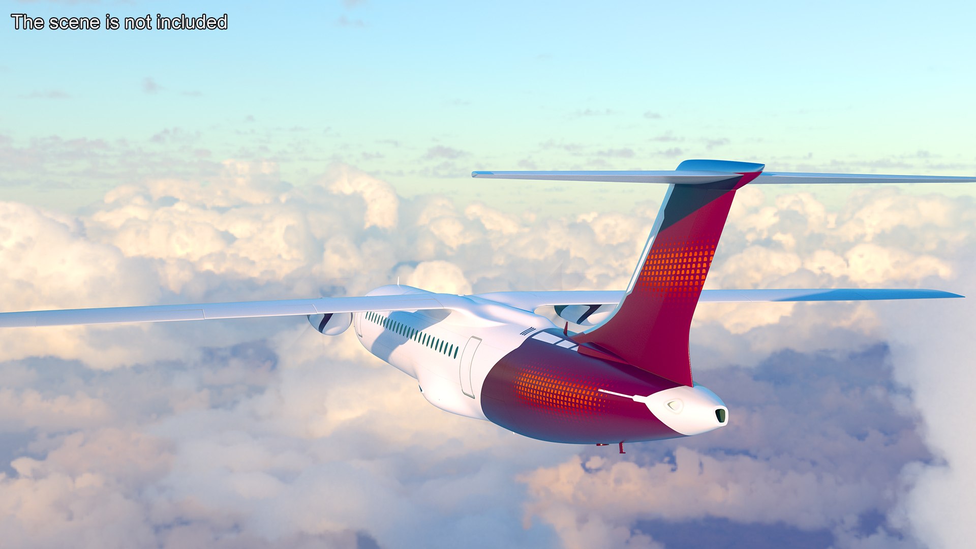 Concept Modern Aircraft Turboprop 3D Model - TurboSquid 2279706