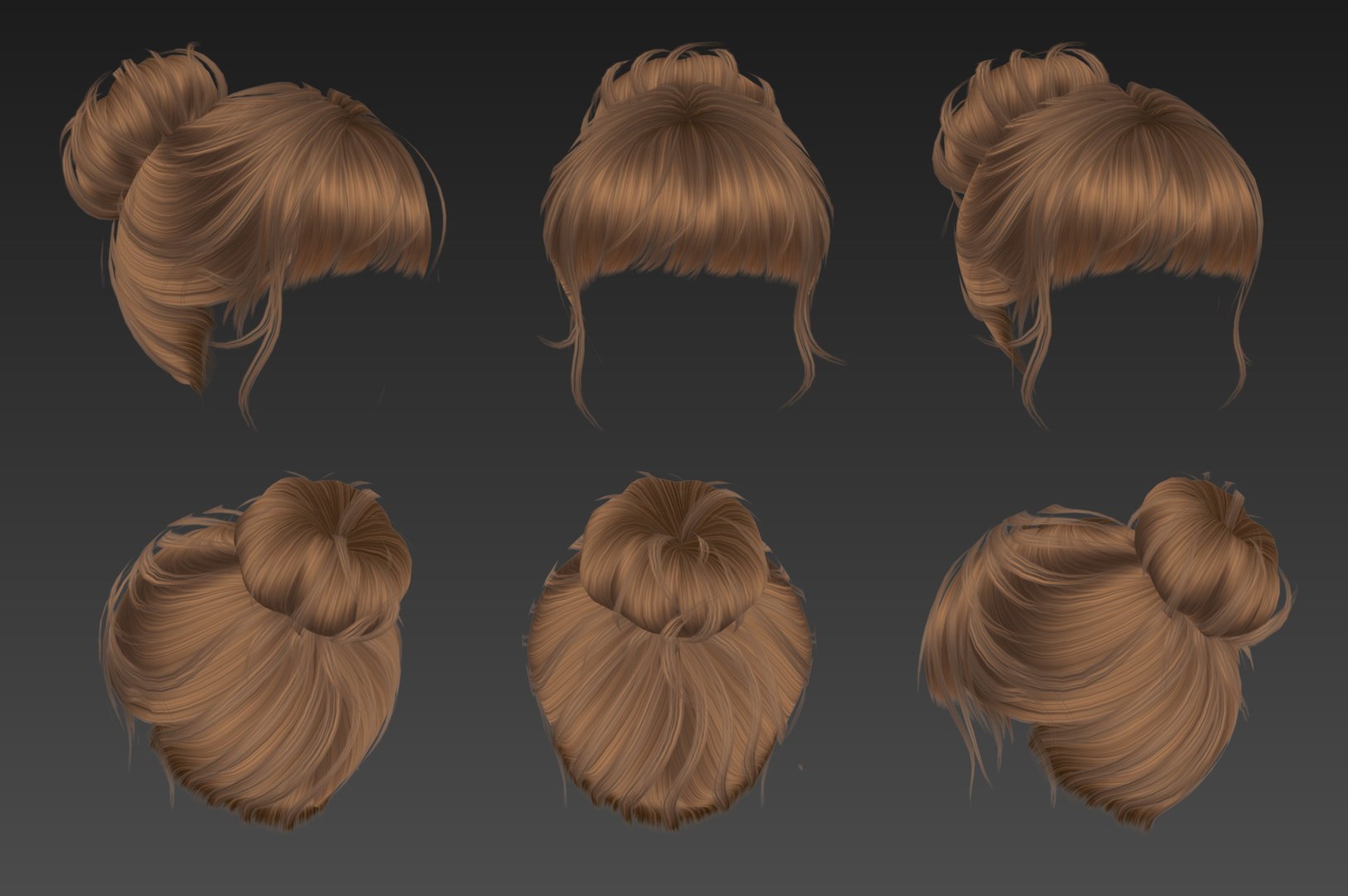 3D Hair Model - TurboSquid 1383726
