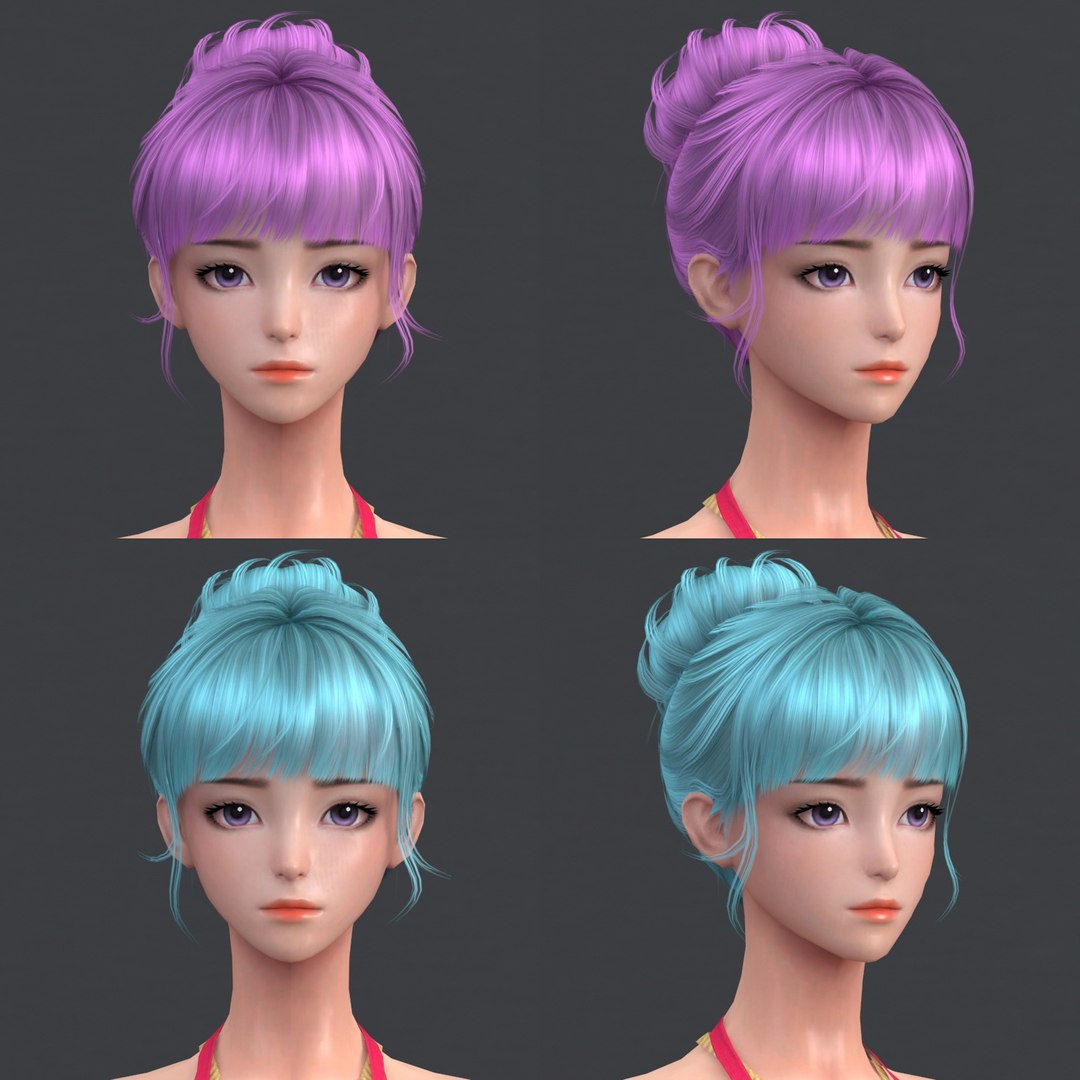 3D Hair Model - TurboSquid 1383726
