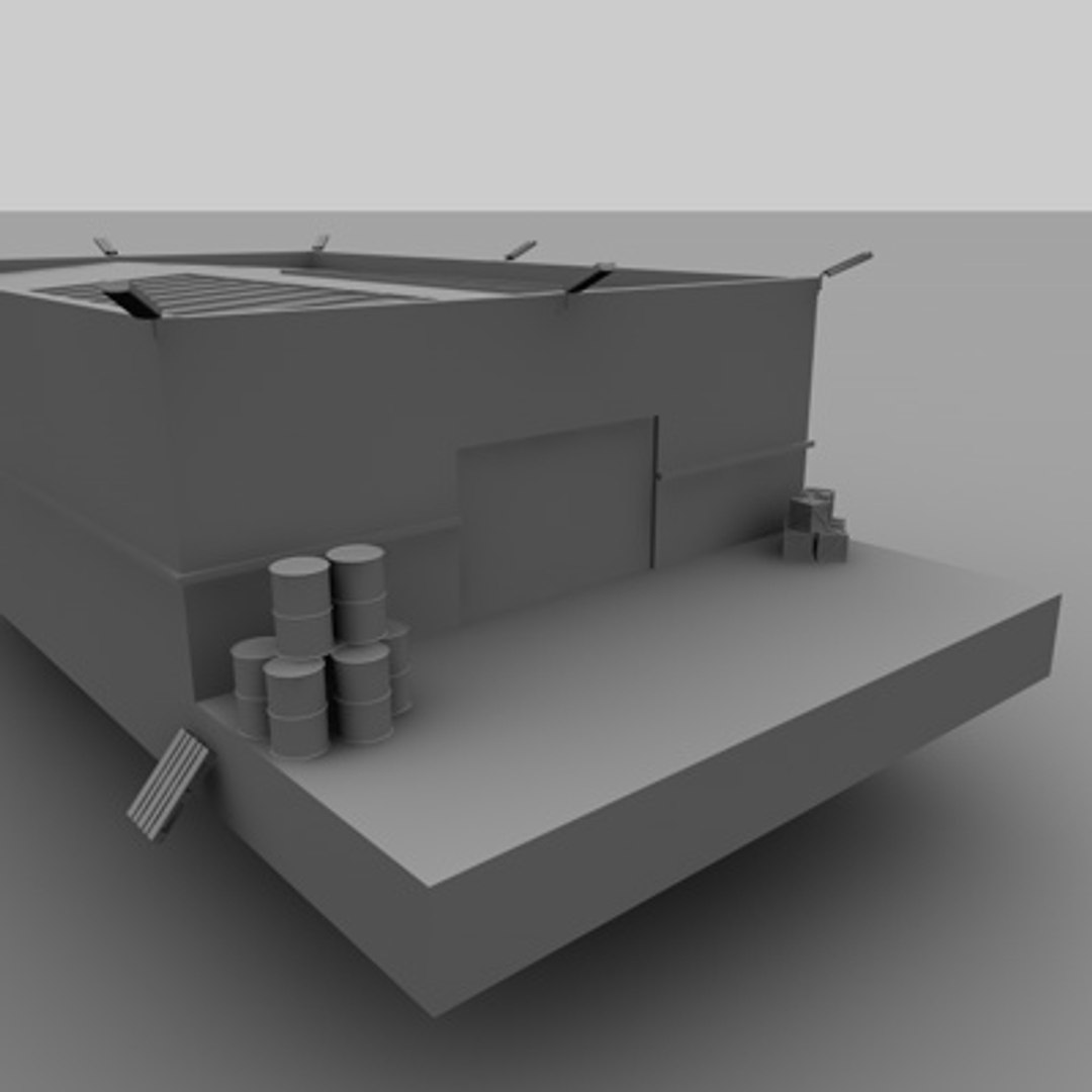 free c4d model fabrik factory