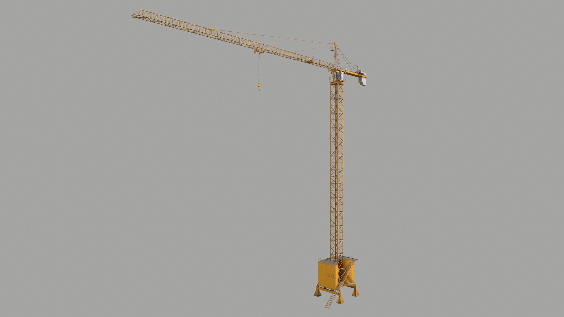 Tower Crane Potain Mc 3D Model - TurboSquid 1618147