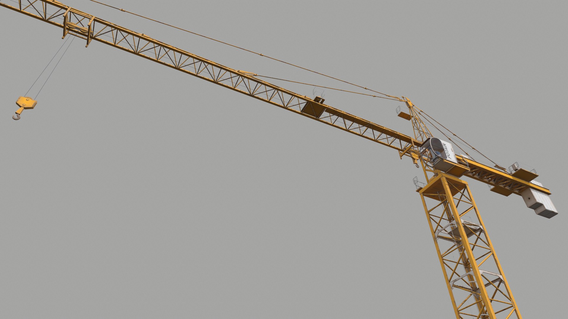 Tower Crane Potain Mc 3D Model - TurboSquid 1618147