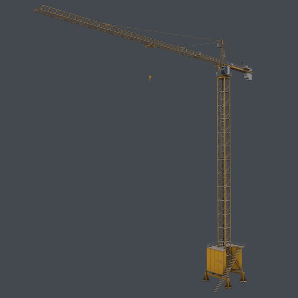 Tower crane potain mc 3D model - TurboSquid 1618147