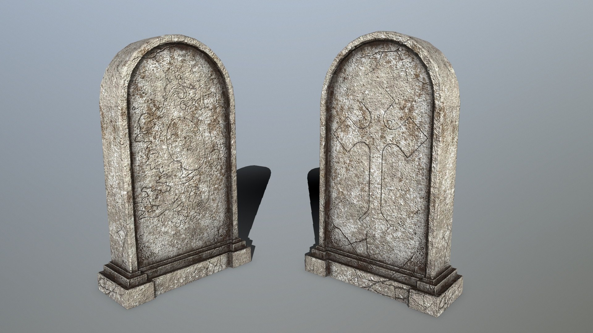 Skull tombstone 3D model - TurboSquid 1635896
