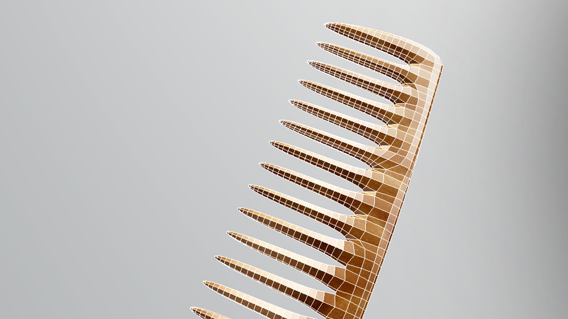 3D Tooth Tail Comb Model - TurboSquid 2091087
