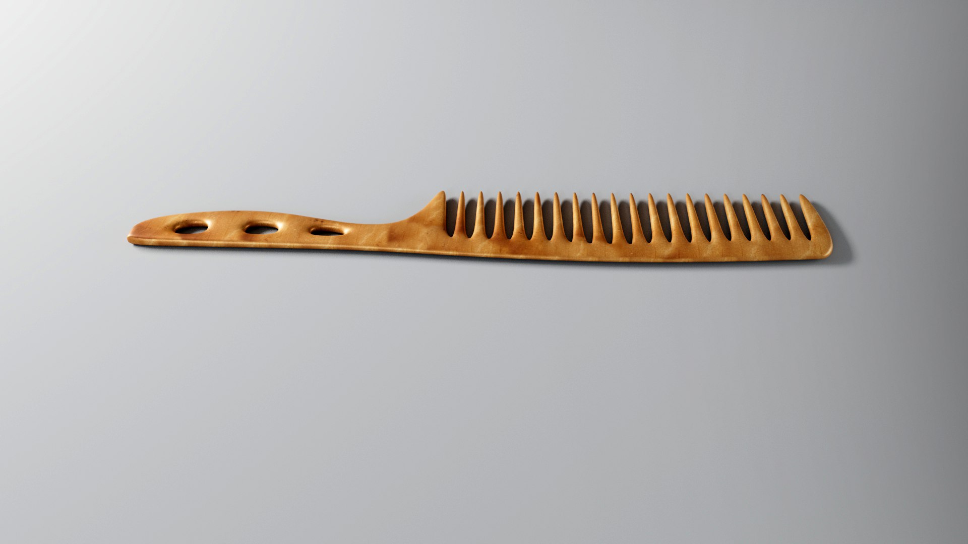 3D Tooth Tail Comb Model - TurboSquid 2091087