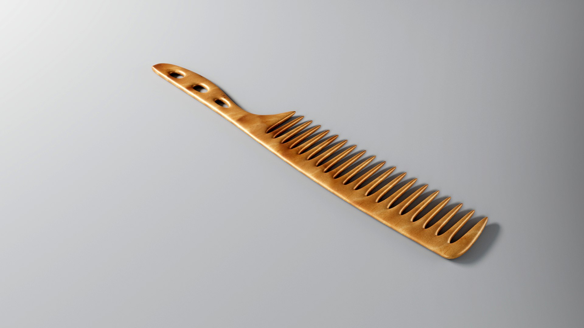 3D Tooth Tail Comb Model - TurboSquid 2091087