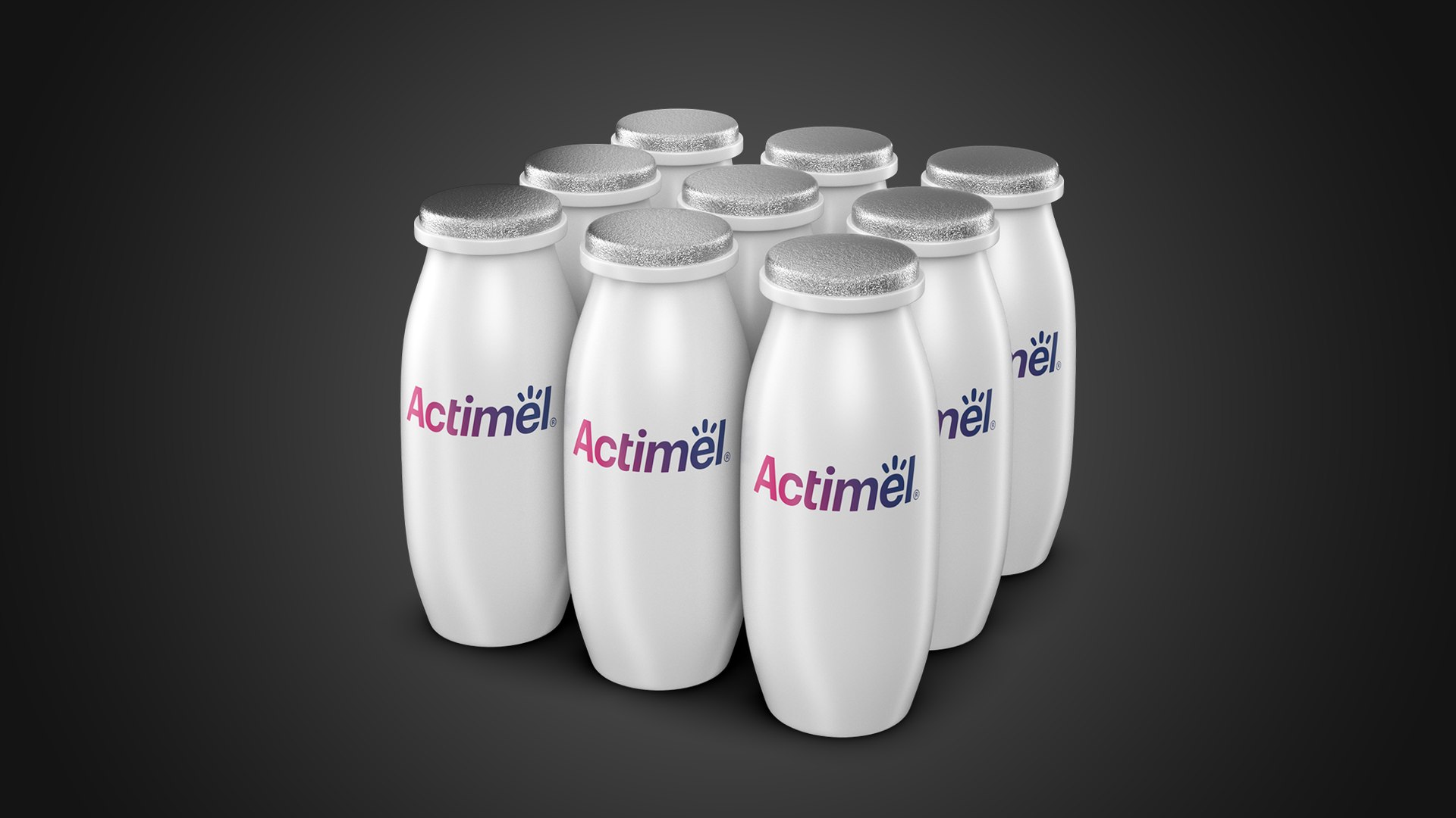 3D Actimel Bottle Model - TurboSquid 1993972