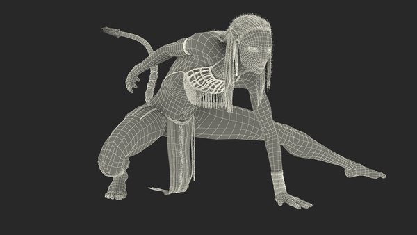 modelo 3d Avatar de Neytiri en pose de batalla - TurboSquid 2136673