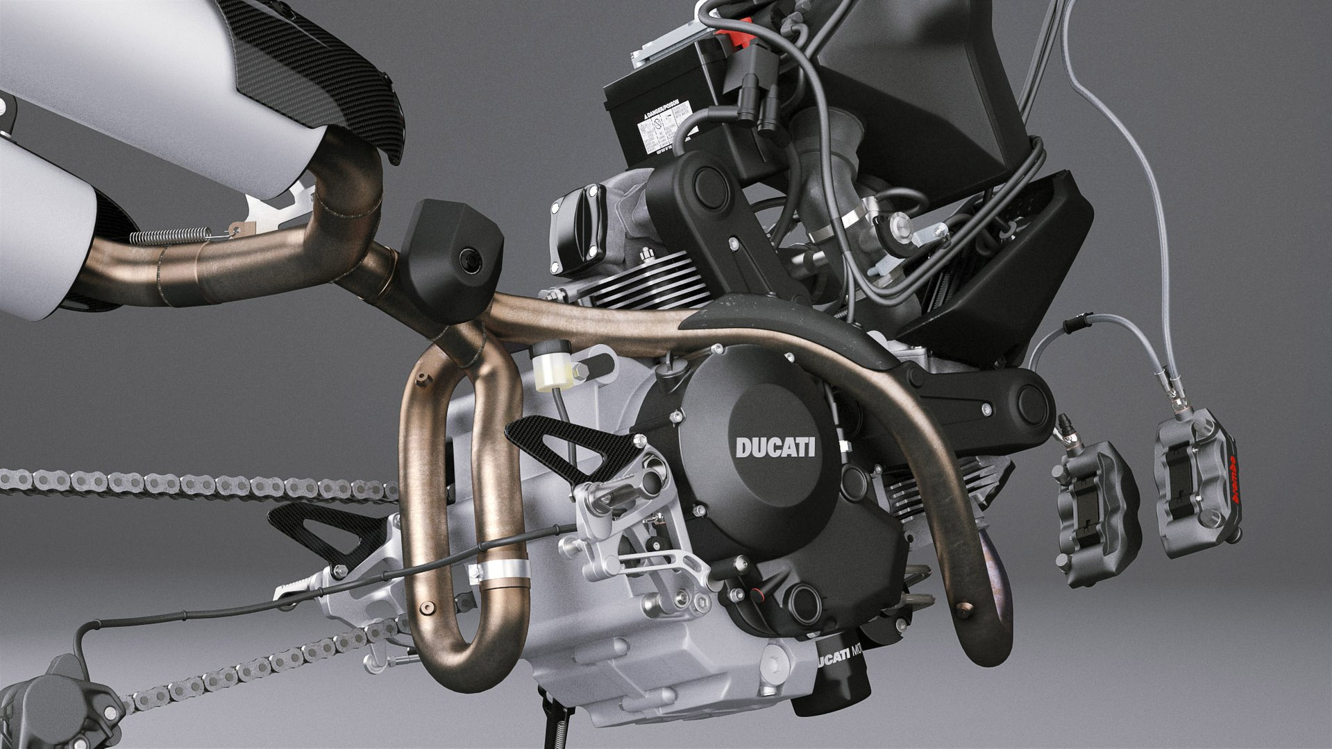 3D Motorcycle Engine Brakes Model - TurboSquid 1379418