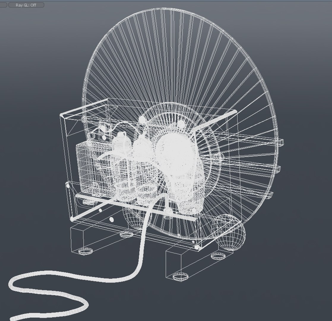 Sparton Bluebird Radio Art Deco 3d Model