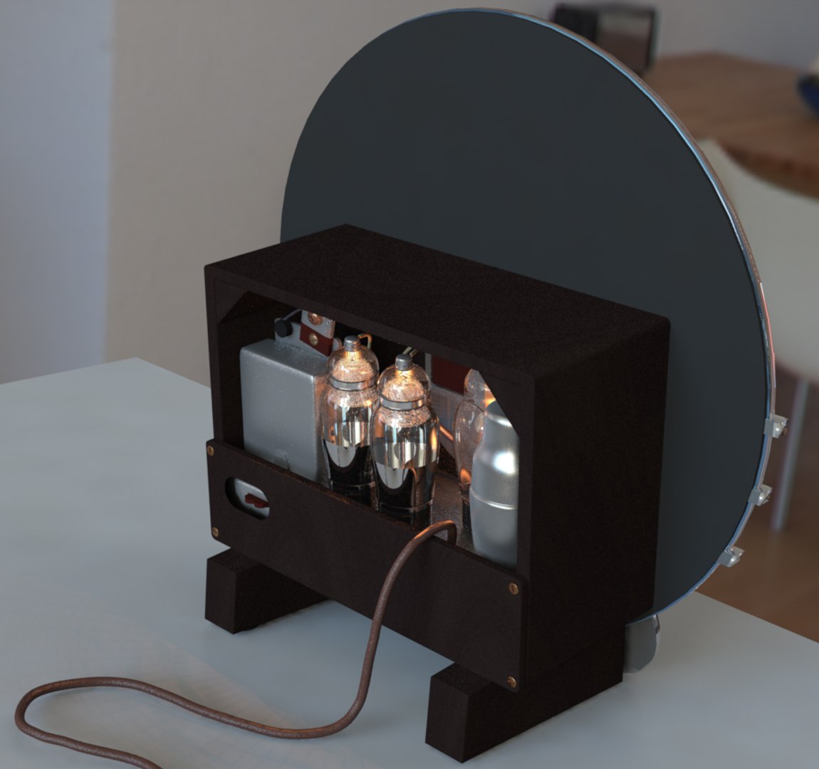 Sparton Bluebird Radio Art Deco 3d Model