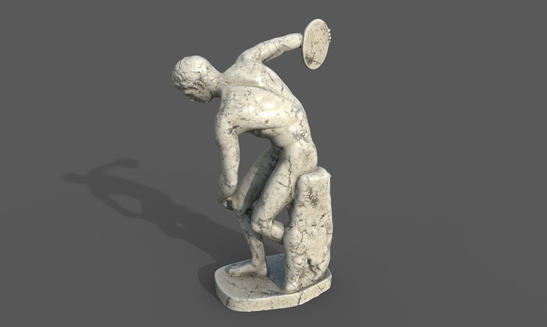 3D statue of Discobolus 2 model - TurboSquid 1824943