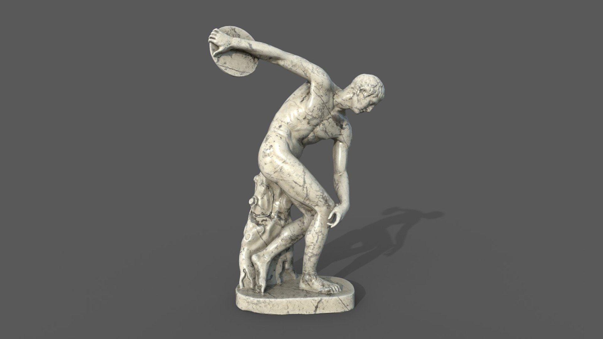 3D statue of Discobolus 2 model - TurboSquid 1824943