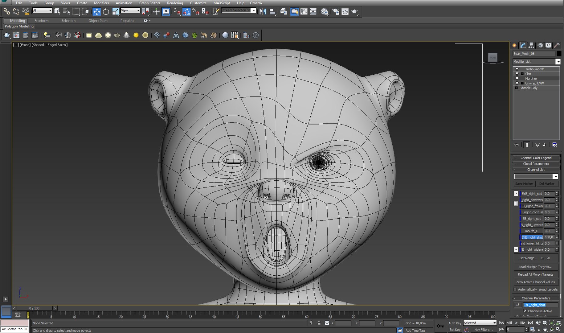 Max Rigged Cartoon Bear Character