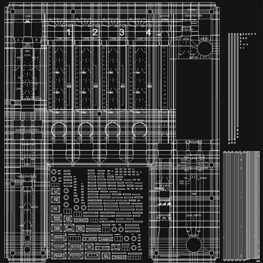 3D Digital Dj Mixer Model - TurboSquid 1247253