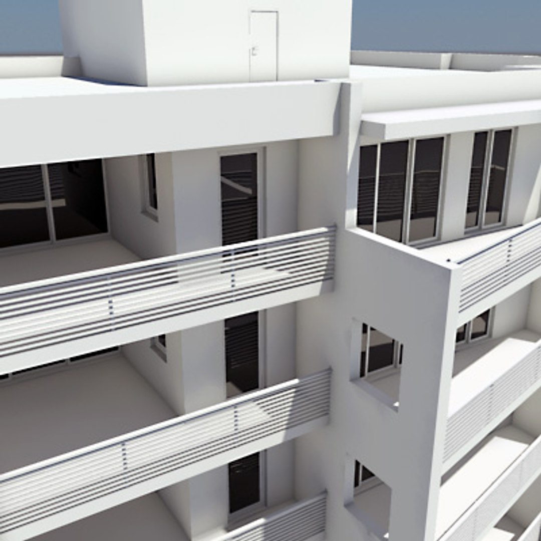 3d Apartment Building Model