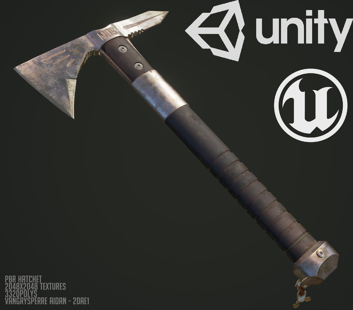 unreal pbr hatchet max