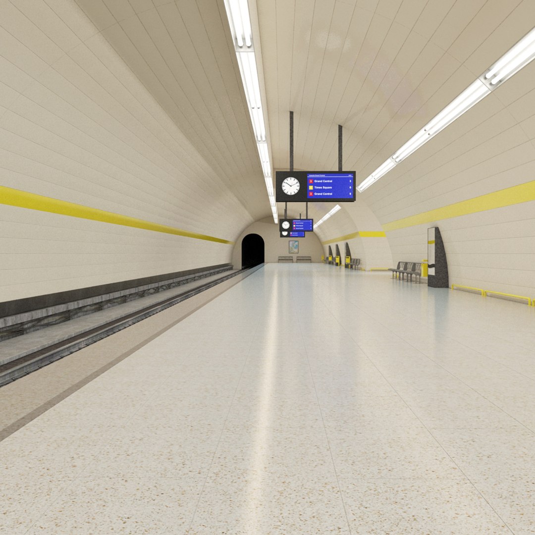 3d Subway Station